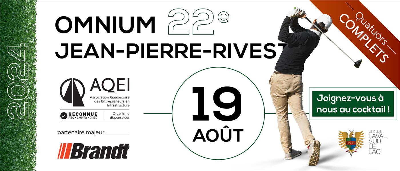 22e Omnium Jean-Pierre-Rivest - tournoi complet - - AQEI